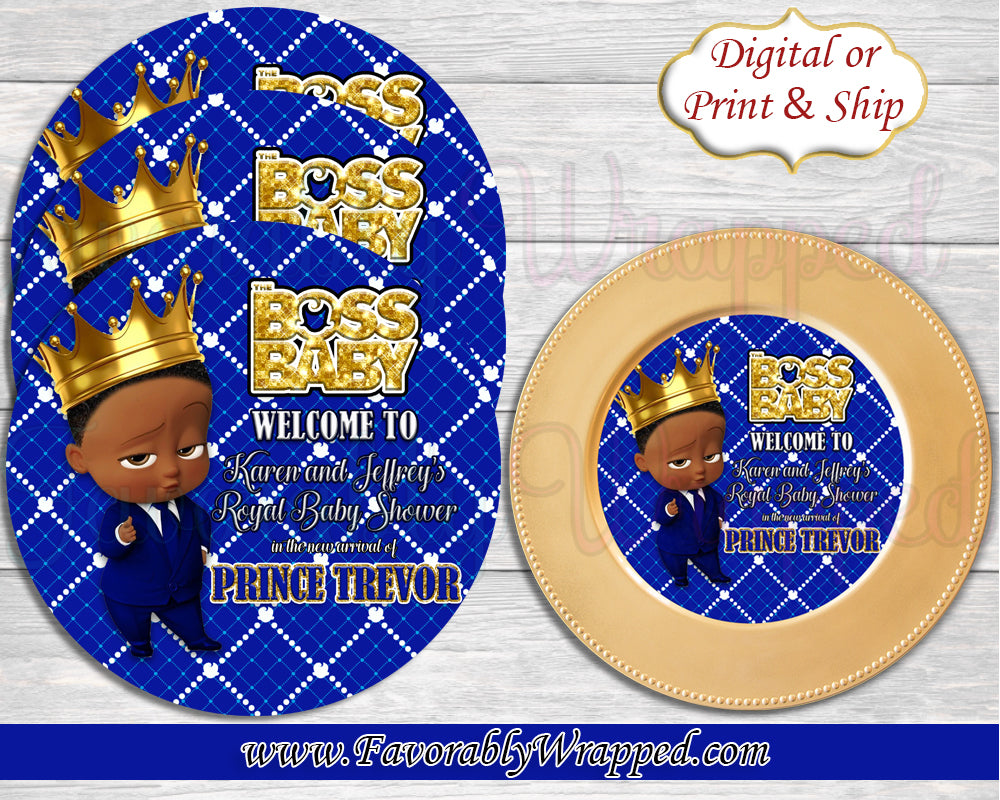 Boss Baby Baby Shower Charger Insert-Boss Baby-Boss Baby Birthday-Boss ...