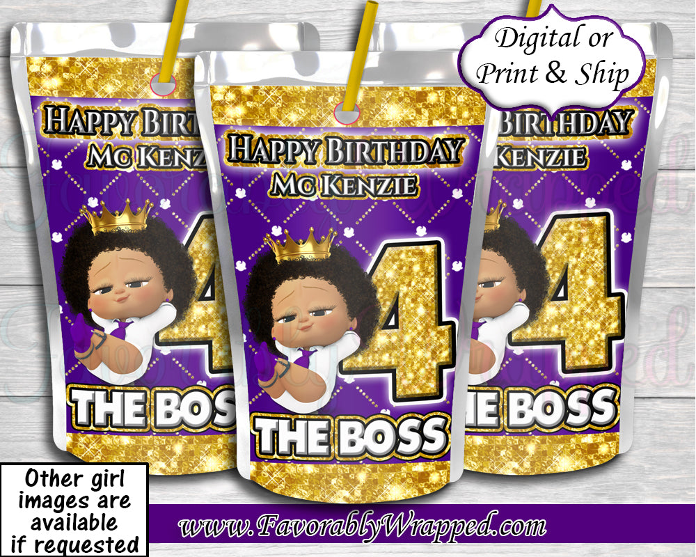 Crown Boss Baby Birthday Juice Labels-Boss Baby-Boss Baby Birthday-Bos ...
