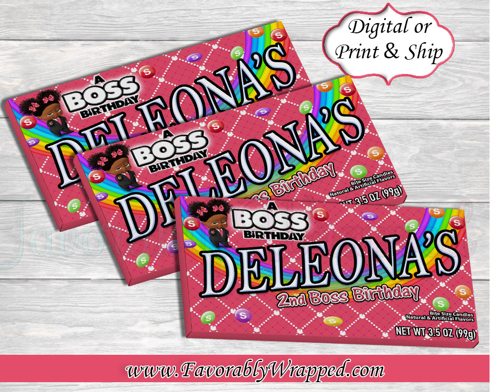 Boss Birthday Rainbow Candy Box-Boss Baby-Boss Baby Birthday-Boss Birt ...