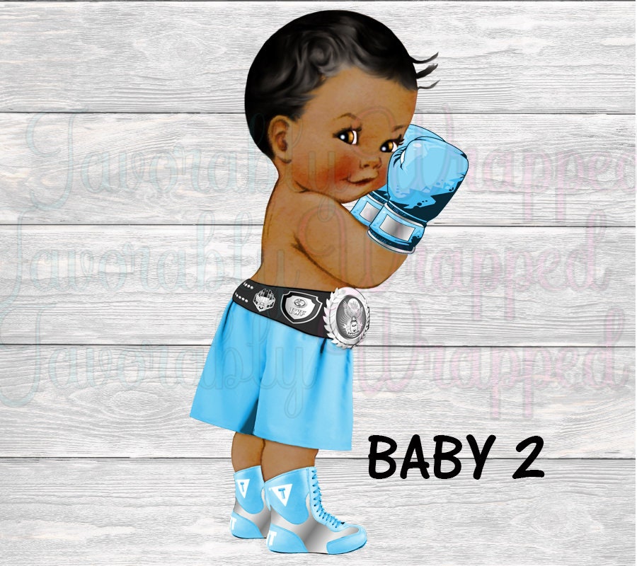 Boxing Chip Bag-Boxing Gender Reveal Party-Boxing Baby Shower-Boxing B ...